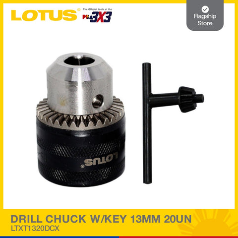 LOTUS Drill Chuck w/Key 13MM 20UN LTXT1320DCX – Lotus Tools Philippines