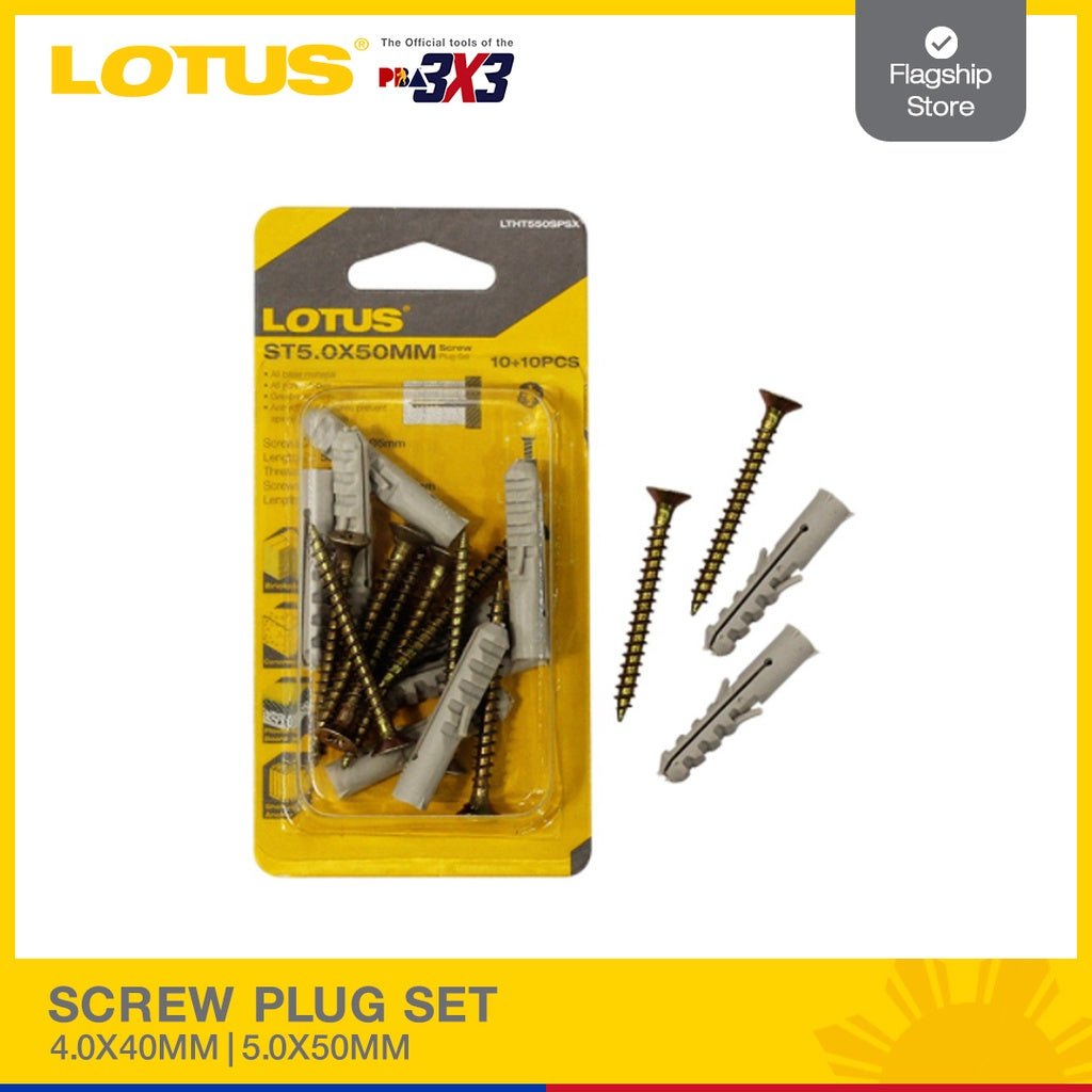 LOTUS SCREW PLUG SET ST5.0X50MM LTHT550SPSX