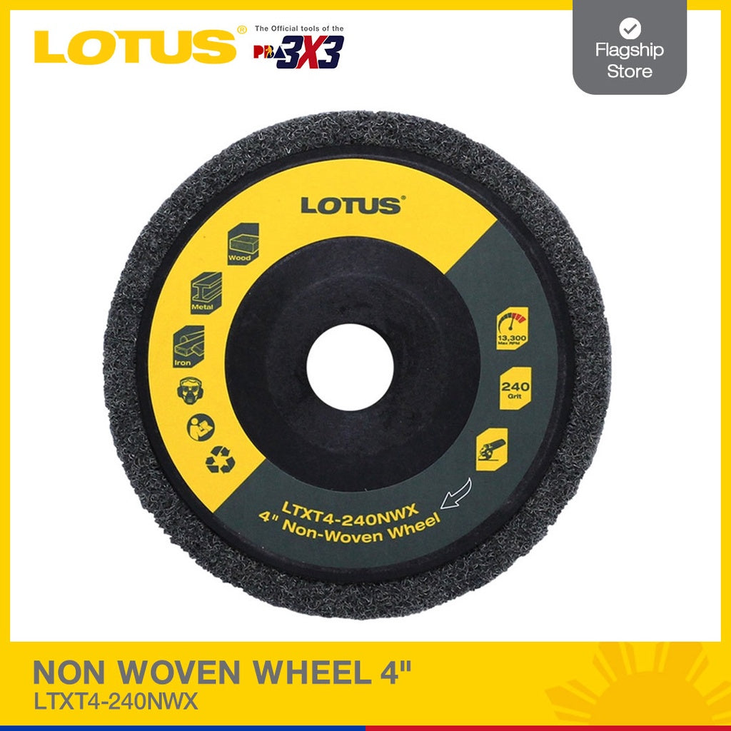 LOTUS NON WOVEN WHEEL 4" #240C | LTXT4-240NWX