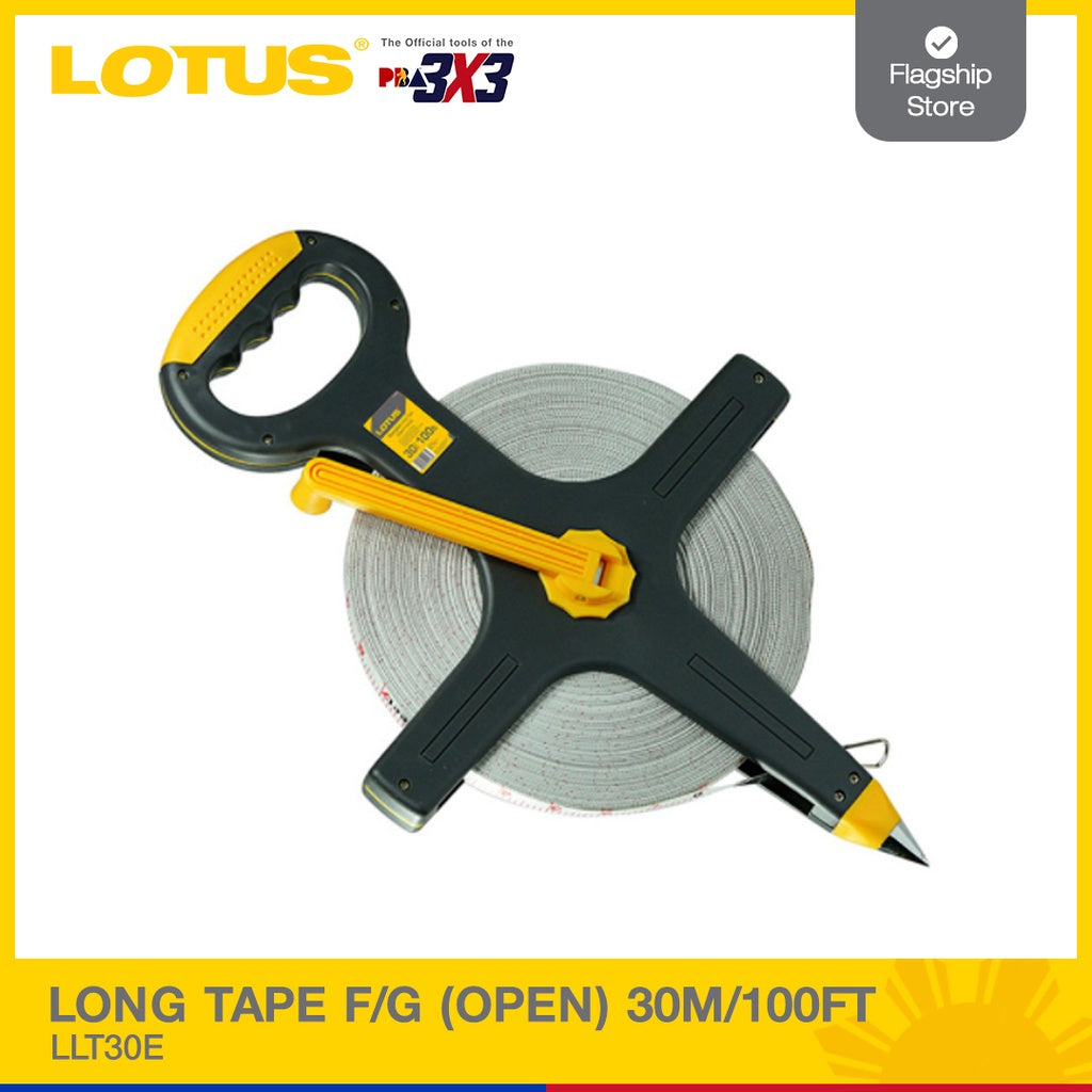 LOTUS LONG TAPE F/G (OPEN) 30M/100FT LLT30E – Lotus Tools Philippines