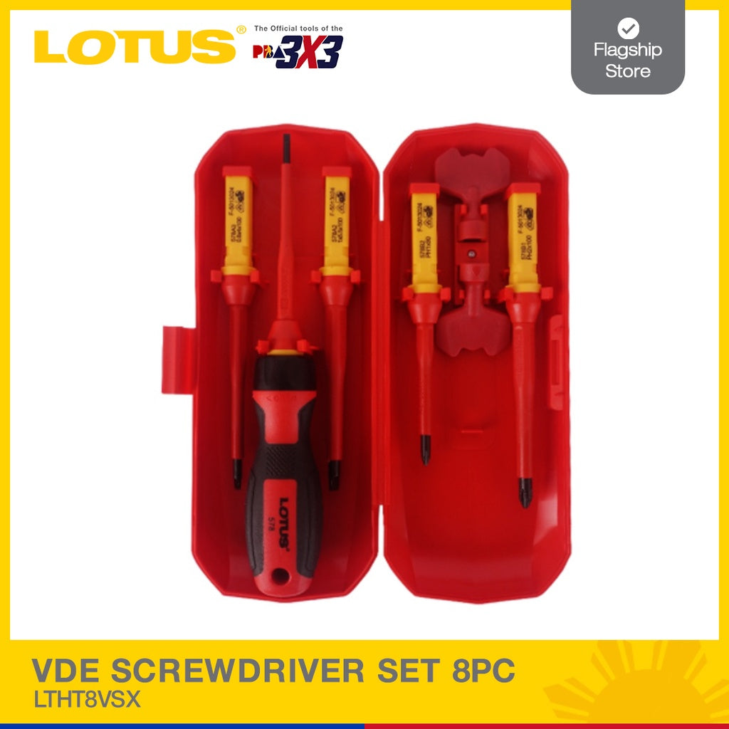 LOTUS VDE SCREWDRIVER SET 8PC | LTHT8VSX – Lotus Tools Philippines