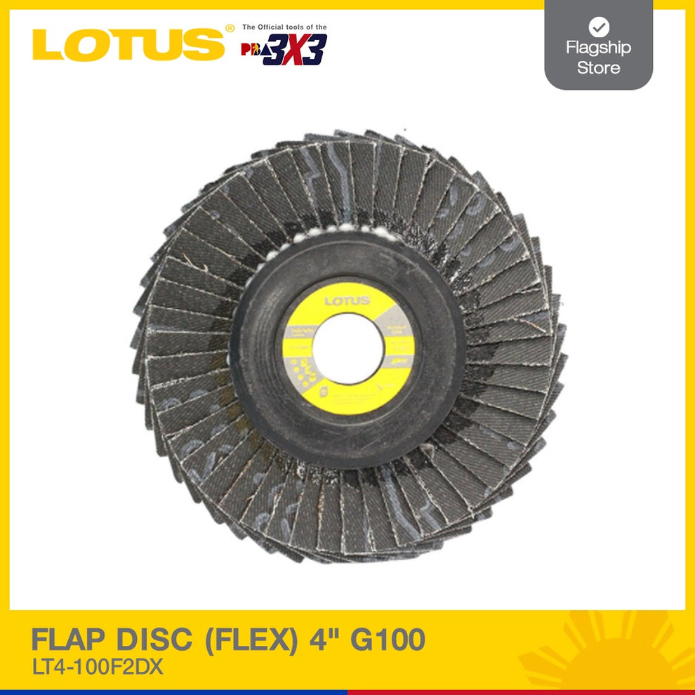 LOTUS FLAP DISC (FLEX) 4" G100 LT4-100F2DX