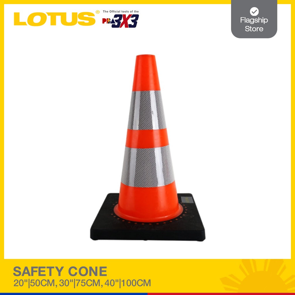 LOTUS SAFETY CONE 20"|50CM W/RB LSC705