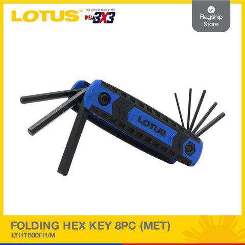 LOTUS FOLDING HEX KEY SET 8PC (MET) LTHT80FHM – Lotus Tools Philippines