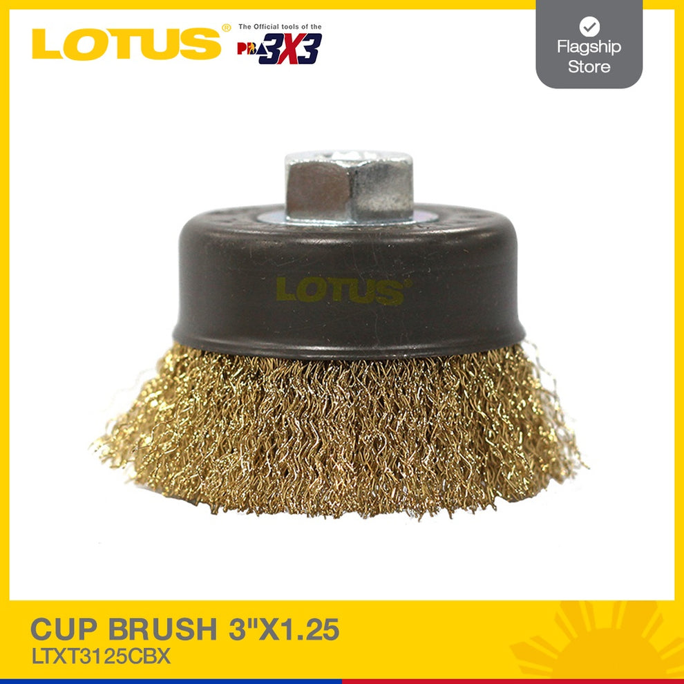 LOTUS CUP BRUSH 3"X1.25 #CB3125 | LTXT3125CBX