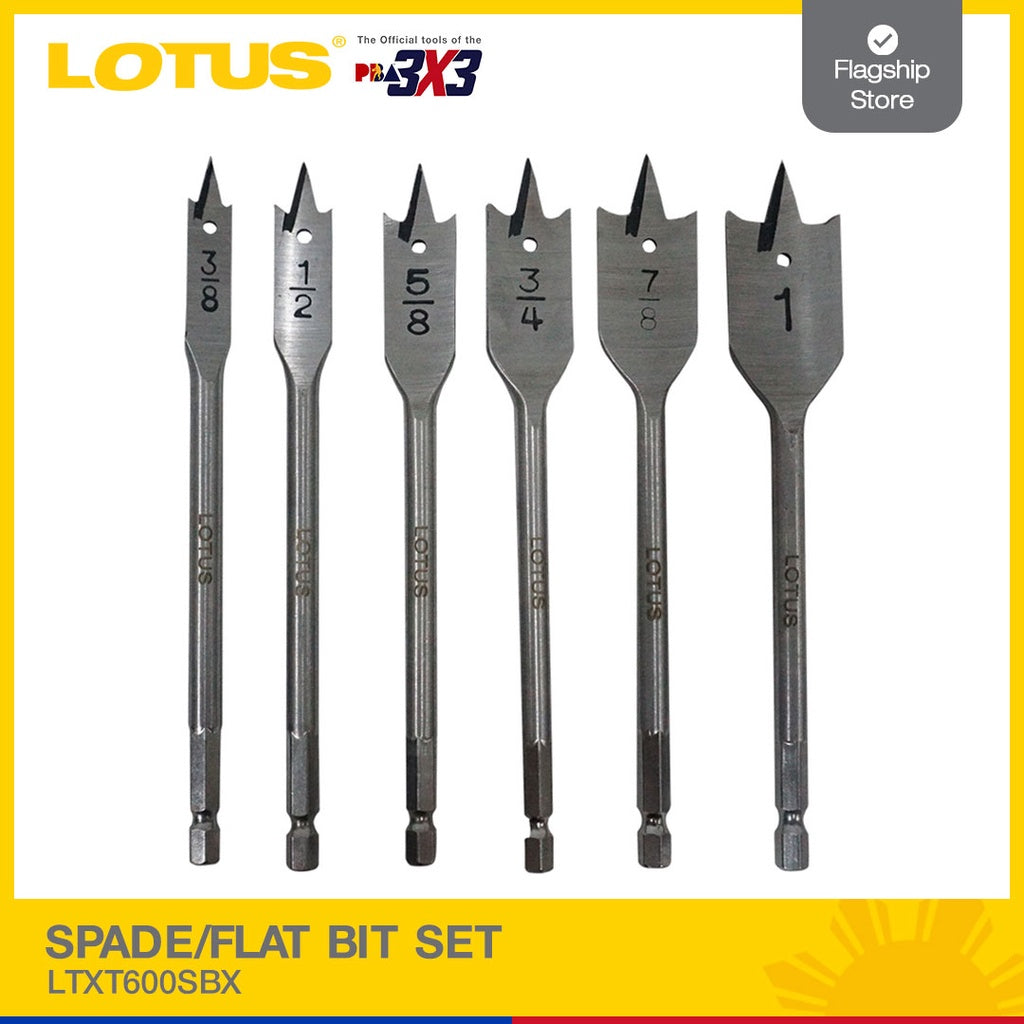 LOTUS SPADE/FLAT BIT SET #FWS602 | LTXT600SBX