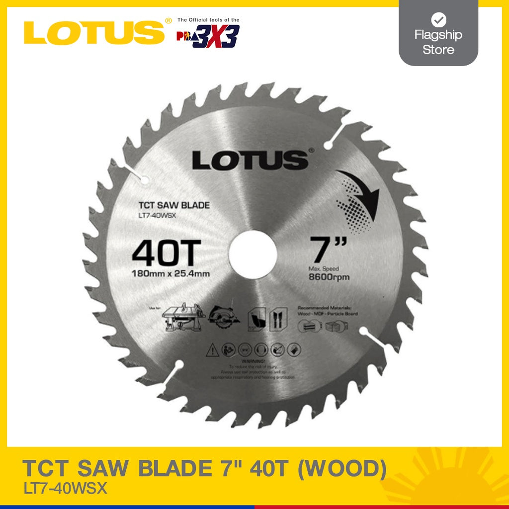 LOTUS TCT SAW BLADE 7" 40T (WOOD) LT7-40WSX