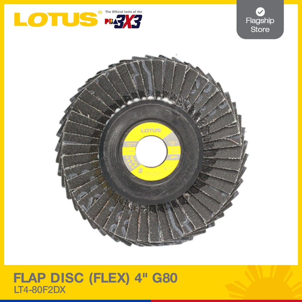 LOTUS FLAP DISC (FLEX) 4" G80 LT4-80F2DX