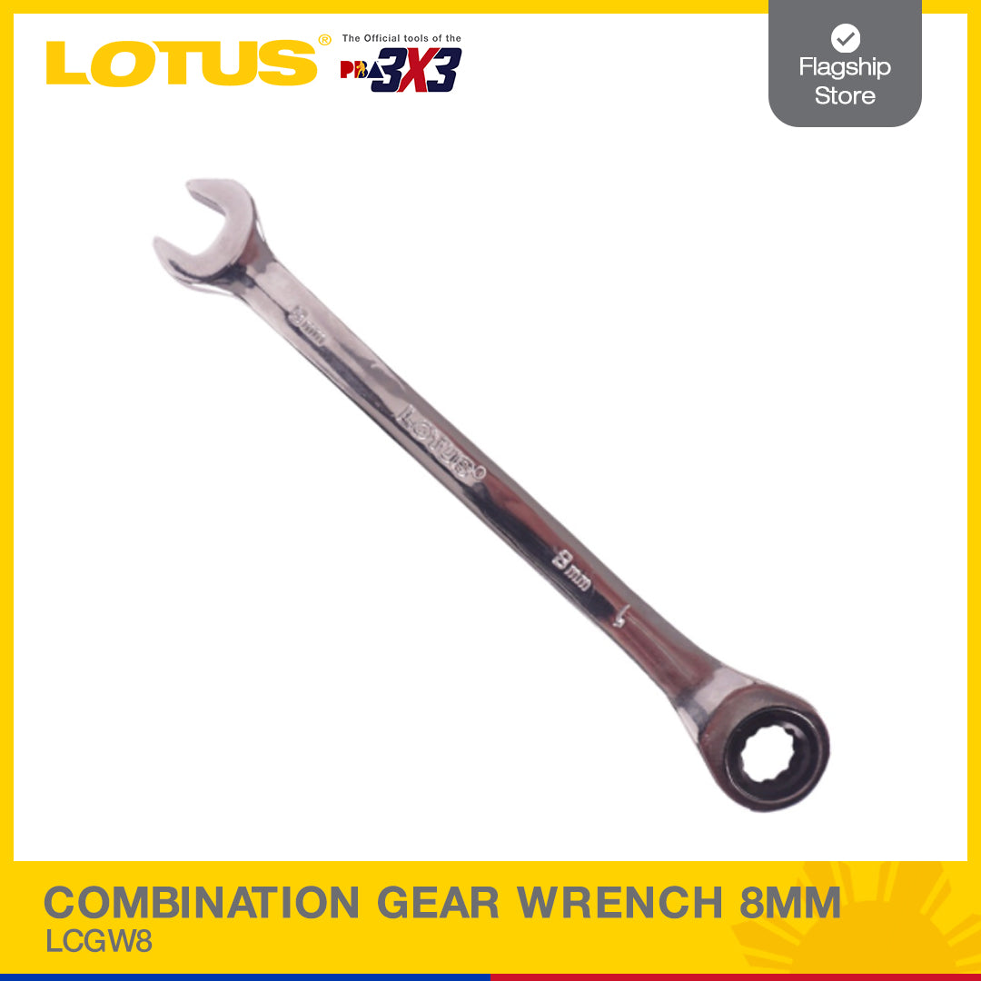 LOTUS COMBI GEAR WRENCH 8MM LCGW8 – Lotus Tools Philippines