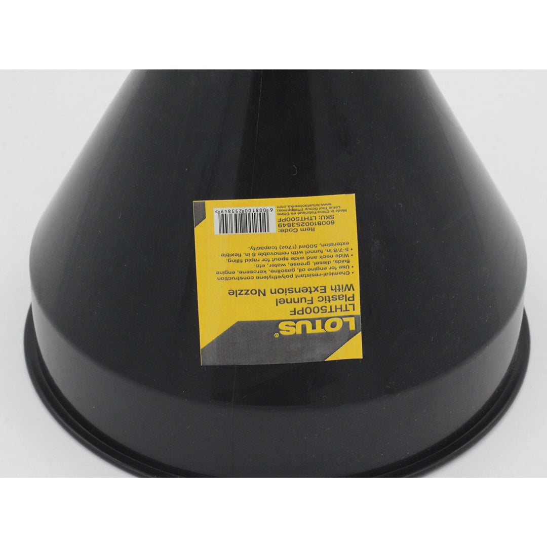 Lotus Plastic Funnel w/Ext Nozzle LTHT500PF