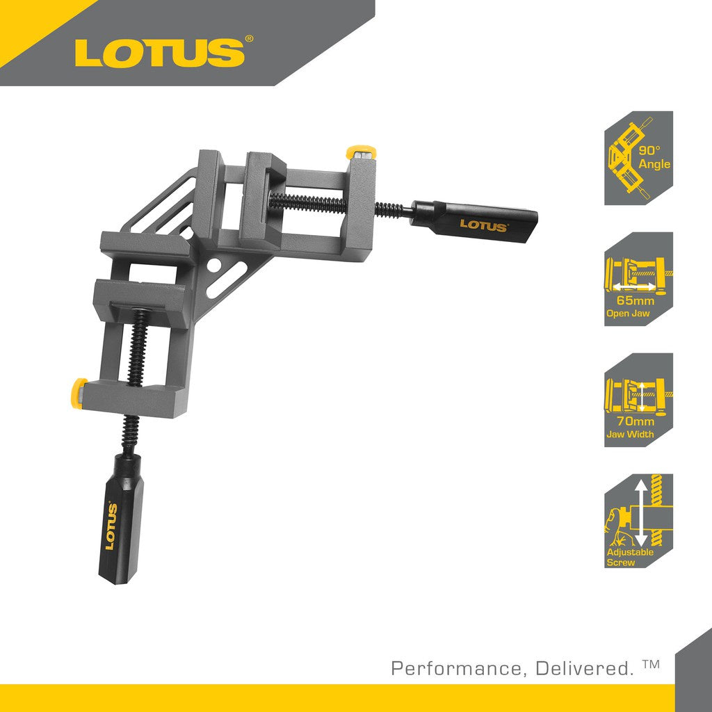 LOTUS CORNER CLAMP (QUICK) 90° 65MM LTHT65CCX – Lotus Tools Philippines