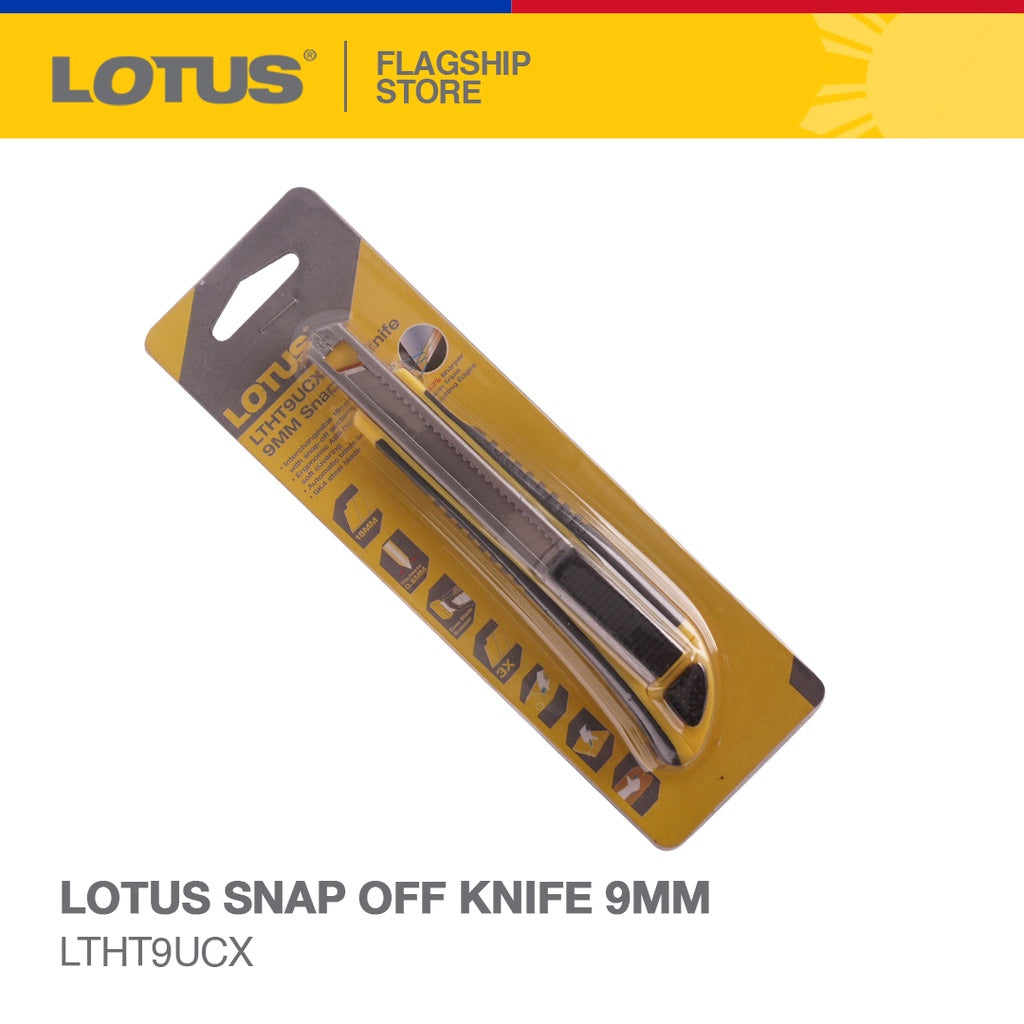 LOTUS SNAP OFF KNIFE 9MM #CK009 | LTHT9UCX – Lotus Tools Philippines