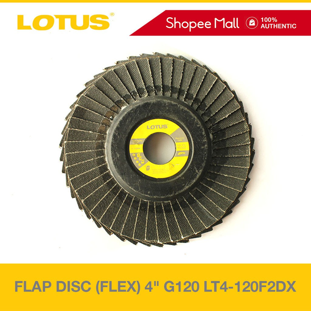 LOTUS FLAP DISC (FLEX) 4" G120 LT4-120F2DX