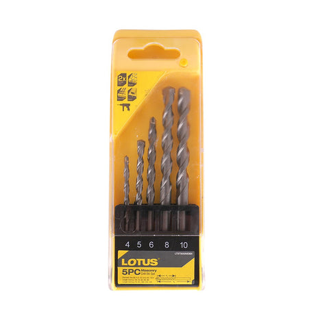 LOTUS MASONRY BIT SET 5PC LTXT500MDBX – Lotus Tools Philippines