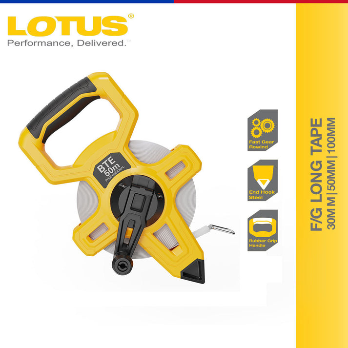 Lotus F/G Long Tape 50M LTHT165FLT PRO | 30M LTHT100FLT PRO | 100M LTH