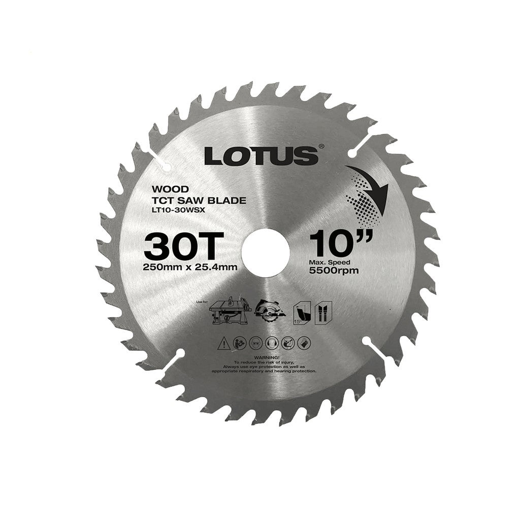LOTUS TCT SAW BLADE 10" 30T (WOOD) LT10-30WSX