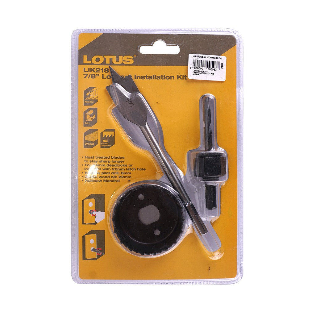 LOTUS LOCKSET INSTALLATION KIT 7/8 LIK218 – Lotus Tools Philippines