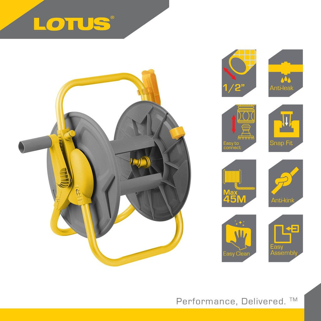 LOTUS HOSE REEL 45M X 1/2" LTGT45HRX – Lotus Tools Philippines