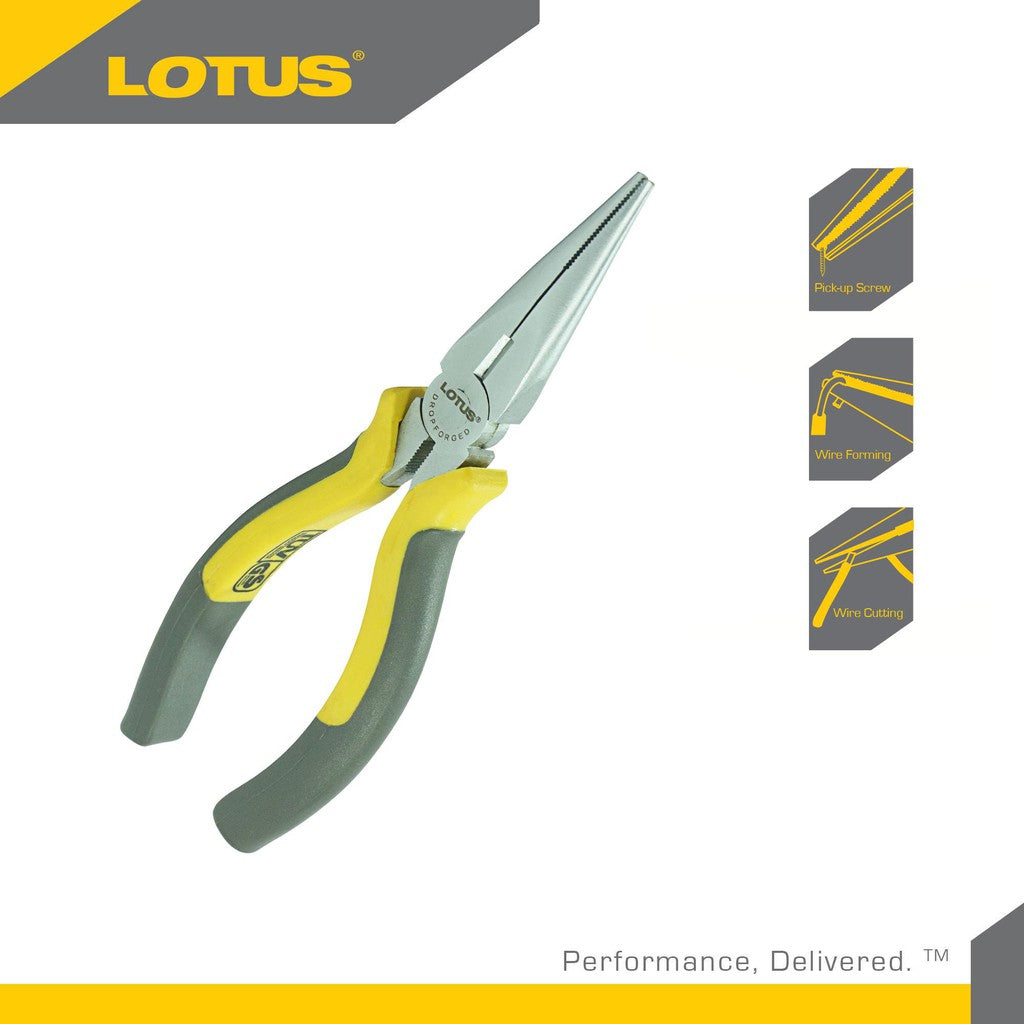 LOTUS LONG NOSE PLIER PRO 6" LLNP150P – Lotus Tools Philippines