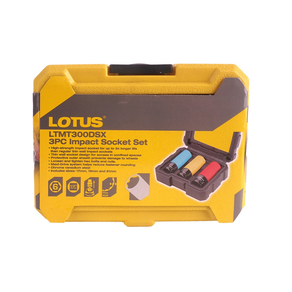 LOTUS IMPACT SOCKET SET 3PC LTMT300DSX – Lotus Tools Philippines