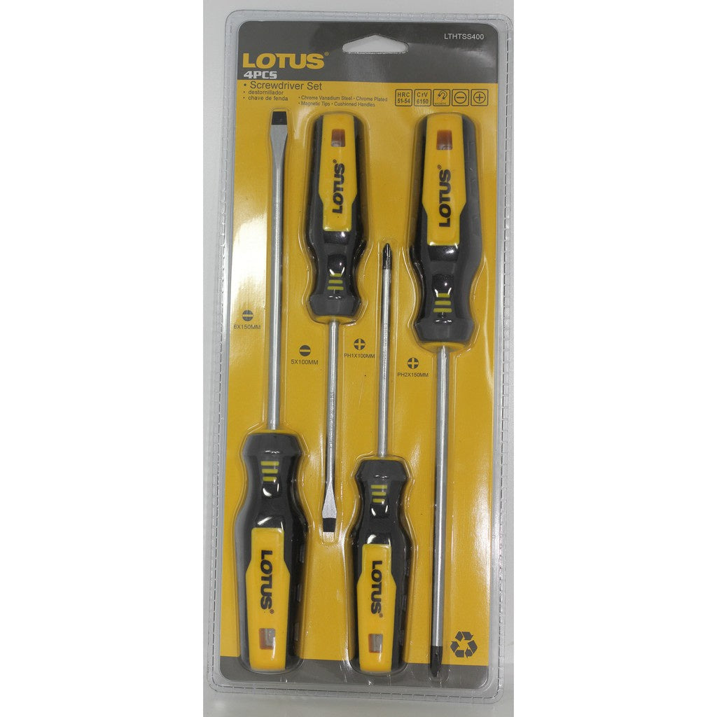 LOTUS SCREWDRIVER SET PRO 4PC LTHTSS400 – Lotus Tools Philippines