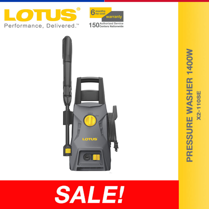 SALE! (REFURBISHED) LOTUS PRESSURE WASHER 1400W X2-110SE