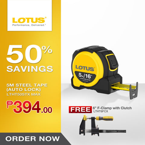 Lotus Steel Tape W/Grip PRO (Inch/Fractional Scale) - 3M LTHT301STX PR ...