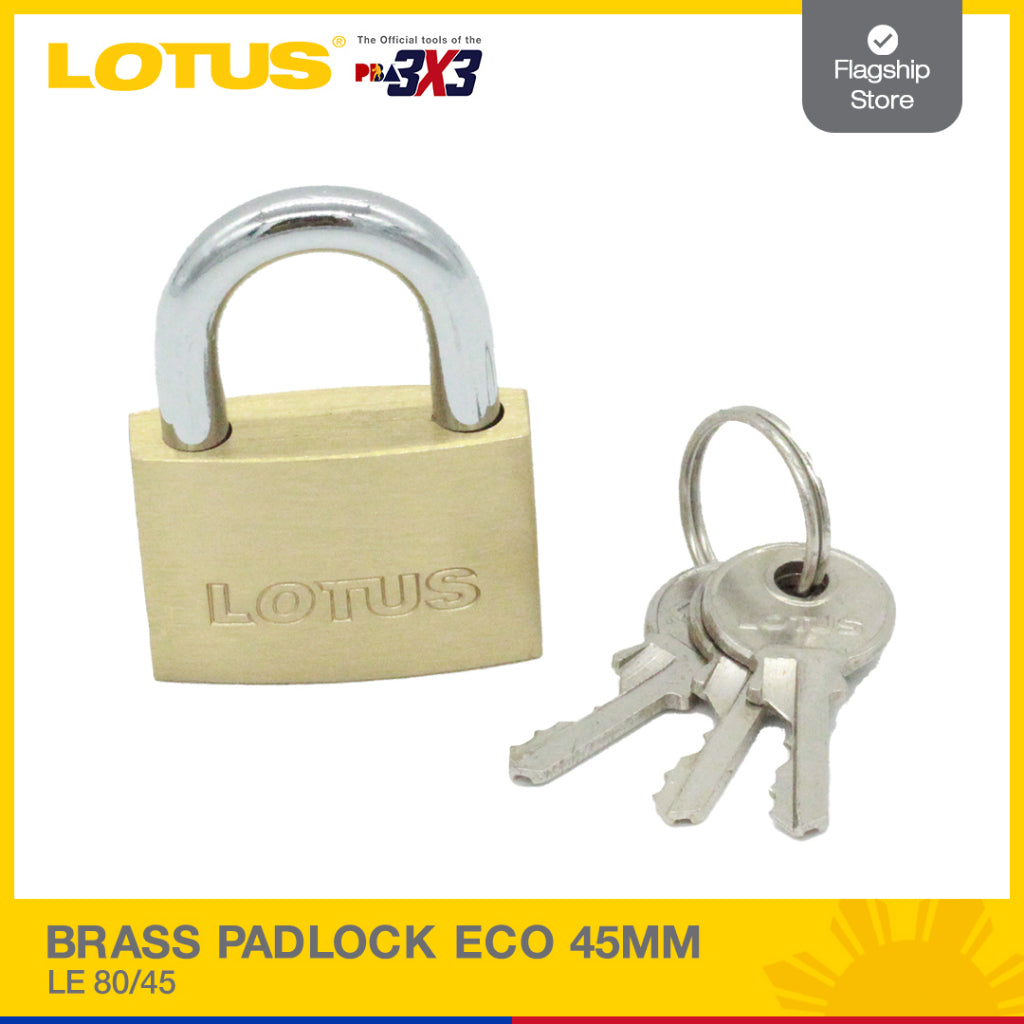 Lotus Brass Padlock Eco 45MM LE 80/45