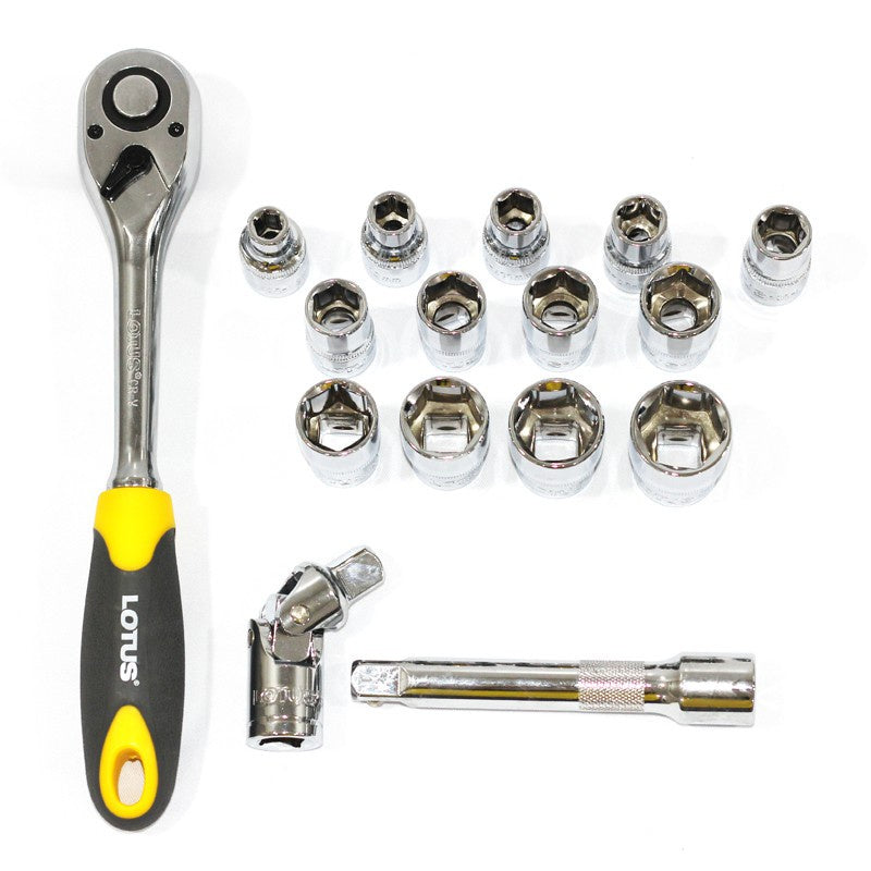 LOTUS SOCKET SET 1/2D 16PC 101/LTSS1216KM6 – Lotus Tools Philippines
