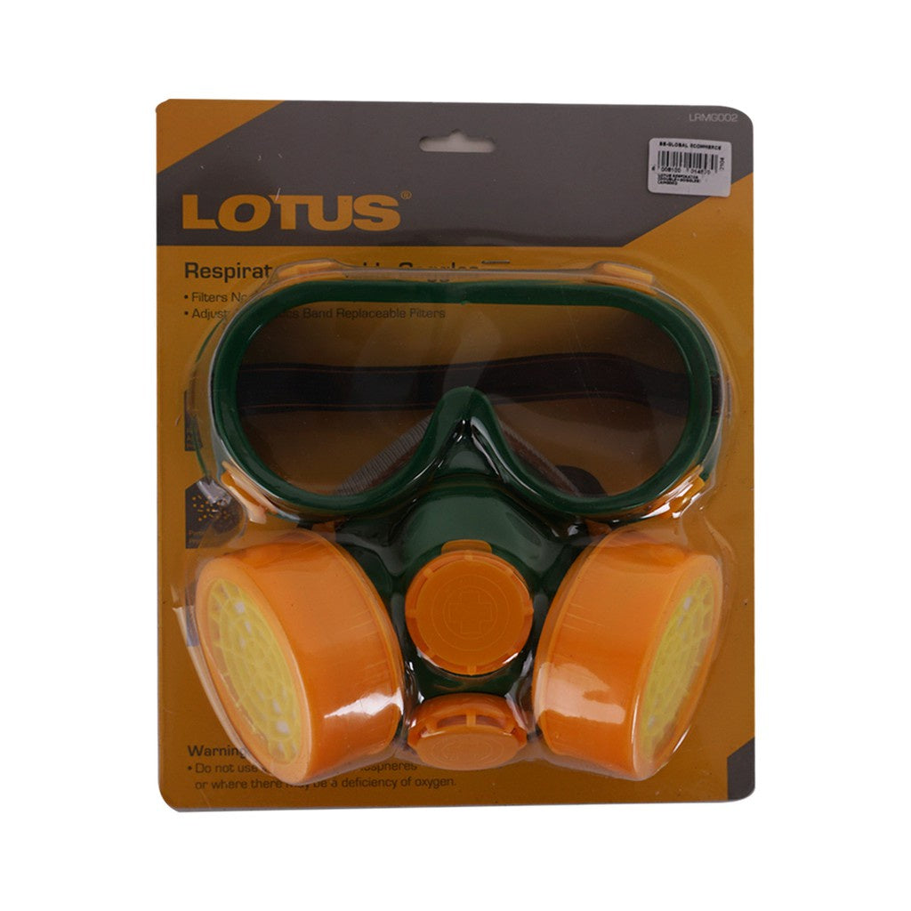 LOTUS RESPIRATOR (SINGLE+GOGGLES) LRMG001 – Lotus Tools Philippines