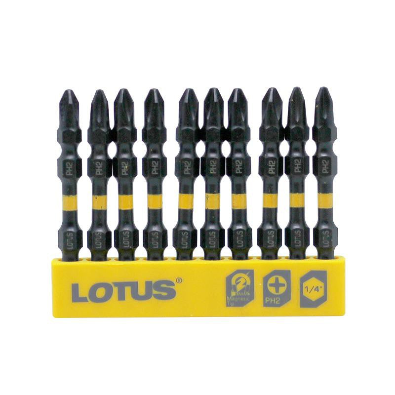 LOTUS IMPACT SCREW BITS PH2/65MM (PRO) LTIB65 – Lotus Tools Philippines