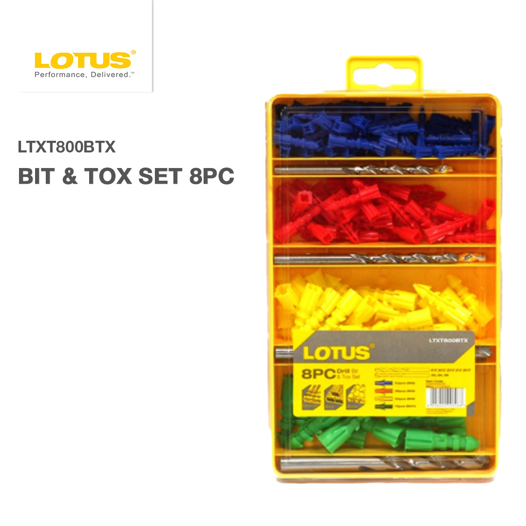 LOTUS BIT & TOX SET 8PC LTXT800BTX