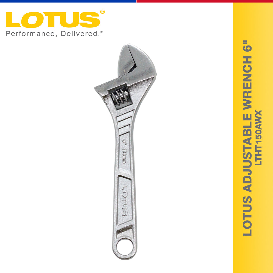 Lotus Adjustable Wrench 6" LTHT150AWX | 8" LTHT200AWX - Hand Tools | W