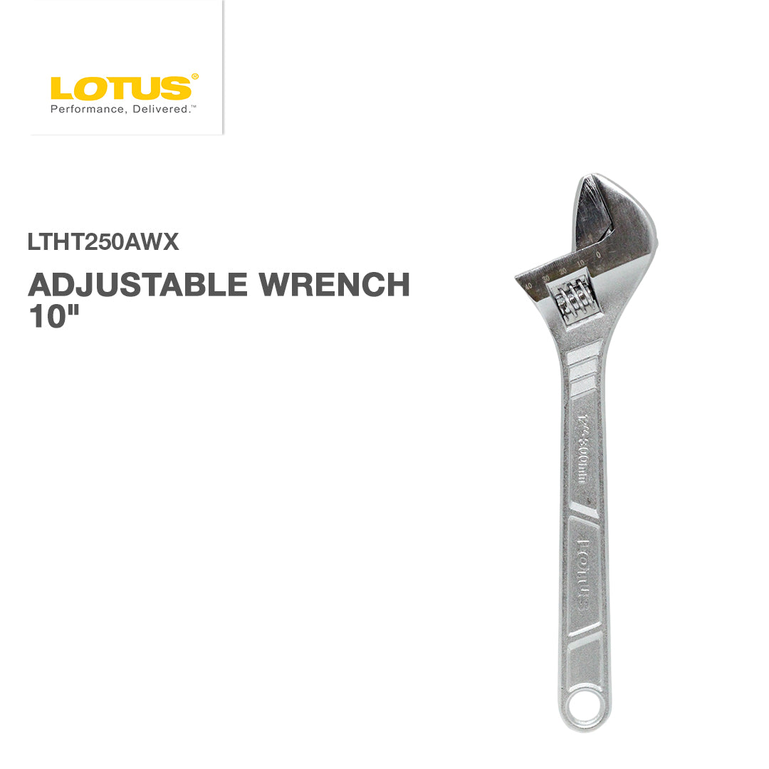 Lotus Adjustable Wrench 10" LTHT250AWX | 12" LTHT300AWX - Hand Tools