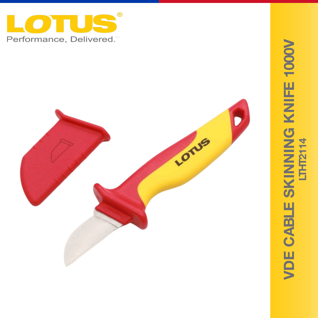 Lotus VDE Cable Skinning Knife 1000V LTHT2114 - Hand Tools | Cutting T
