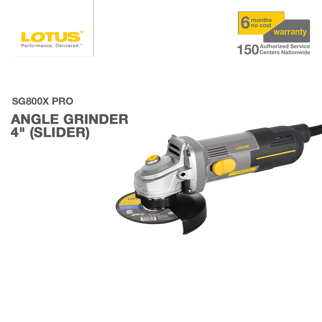 Lotus Angle Grinder 4" (SLIDER) SG800X PRO