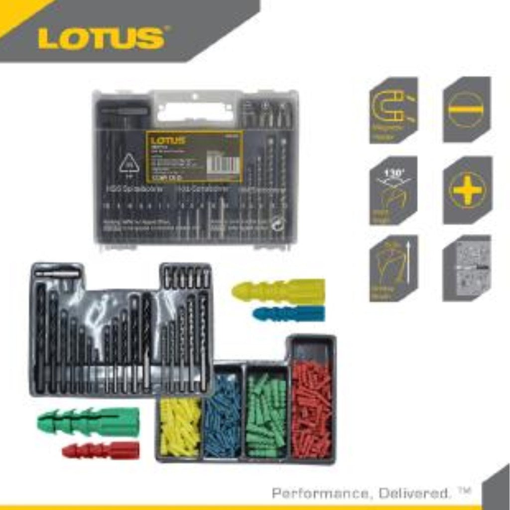 LOTUS BIT & TOX SET 300PC LDB300 – Lotus Tools Philippines