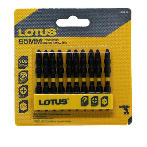 LOTUS IMPACT SCREW BITS PH2/65MM (PRO) LTIB65 – Lotus Tools Philippines