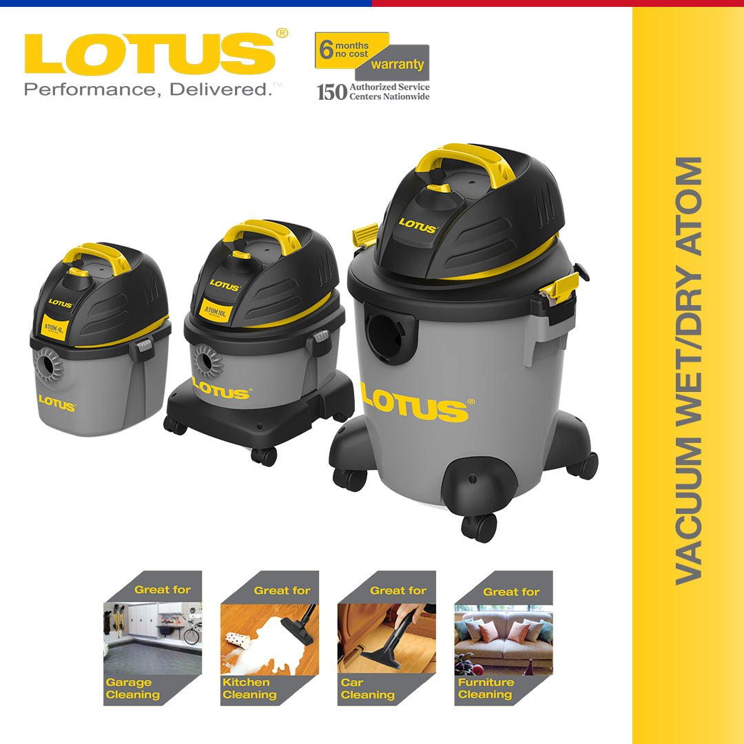 Lotus Atom Vacuum Cleaner | 4L 69-086369 NO BLOWER | 10L 69-863383 W/