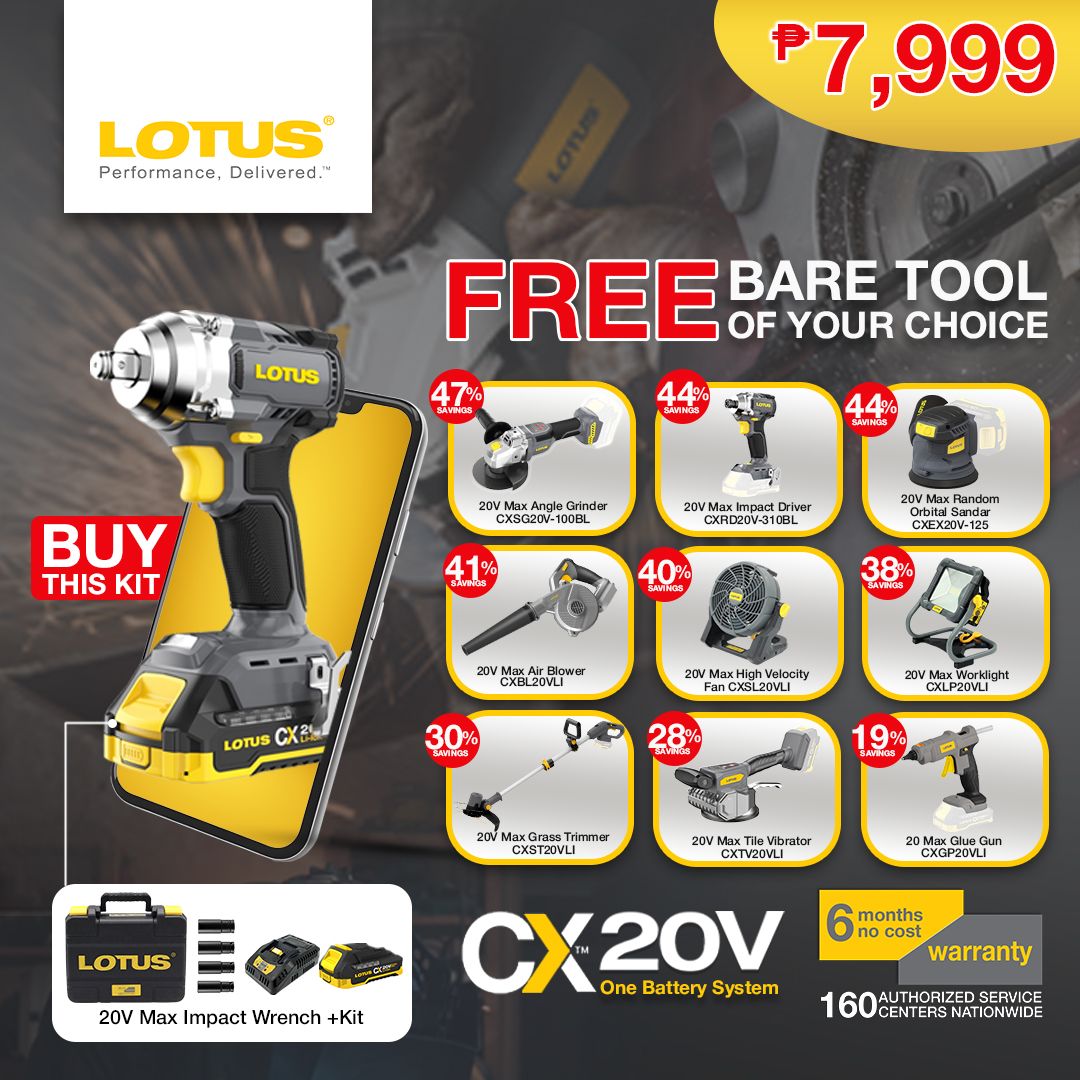 Lotus Brushless Impact Wrench with / Kit 20V CXDS20V-310BL/2 - With Fr