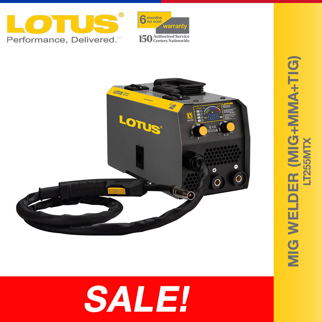 SALE! (REFURBISHED) LOTUS MIG WELDER (MIG+MMA+TIG) LT255MTX