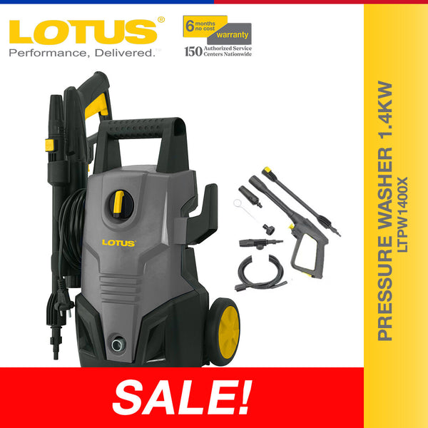 SALE! (REFURBISHED) LOTUS PRESSURE WASHER 1.4KW LTPW1400C2X