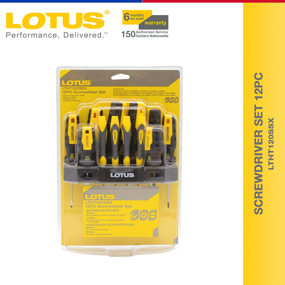 Lotus Screwdriver Set 12PC LTHT120SSX - Hand Tools | Tool Set – Lotus ...