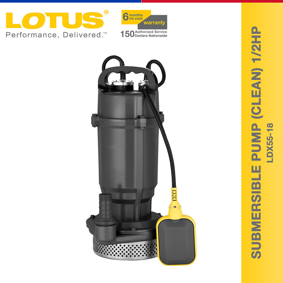 Lotus Submersible Pump (CLEAN) 1/2HP LDX55-18 | 1/4HP LDX40-15 | 3/4HP