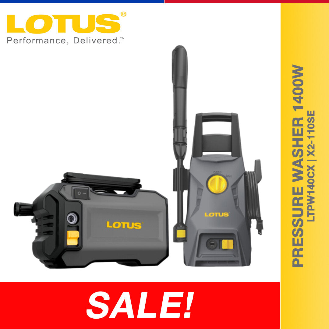 SALE! (REFURBISHED) LOTUS PRESSURE WASHER 1400W X2-110SE