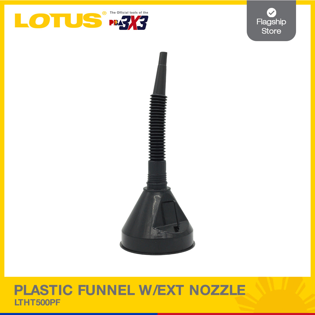 LOTUS PLASTIC FUNNEL W/EXT NOZZLE LTHT500PF – Lotus Tools Philippines