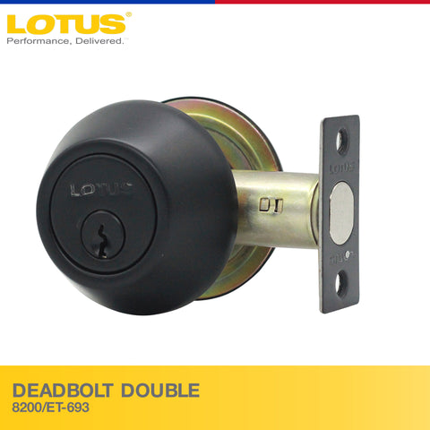 Lotus Deadbolt Single 8100/ET-693 | Double 8200/ET-693 - Door Hardware ...
