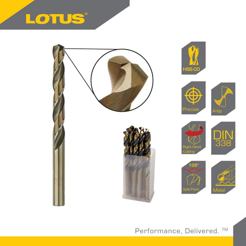 LOTUS HSS-CO BIT 7/64" #CDB030 | LTXT764HC – Lotus Tools Philippines