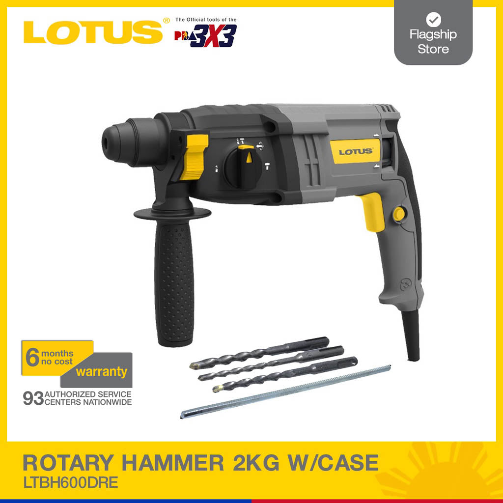 LOTUS ROTARY HAMMER 2KG #2600 LTBH600DRE – Lotus Tools Philippines
