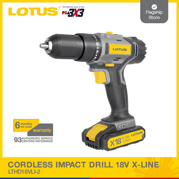 LOTUS IMPACT DRILL 18V X-LINE LTHD18VLI-2 – Lotus Tools Philippines